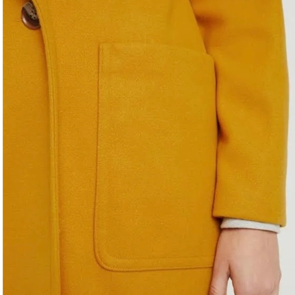 Topshop | Jackets & Coats | Topshop Mustard Yellow Oversized Carly Coat ...